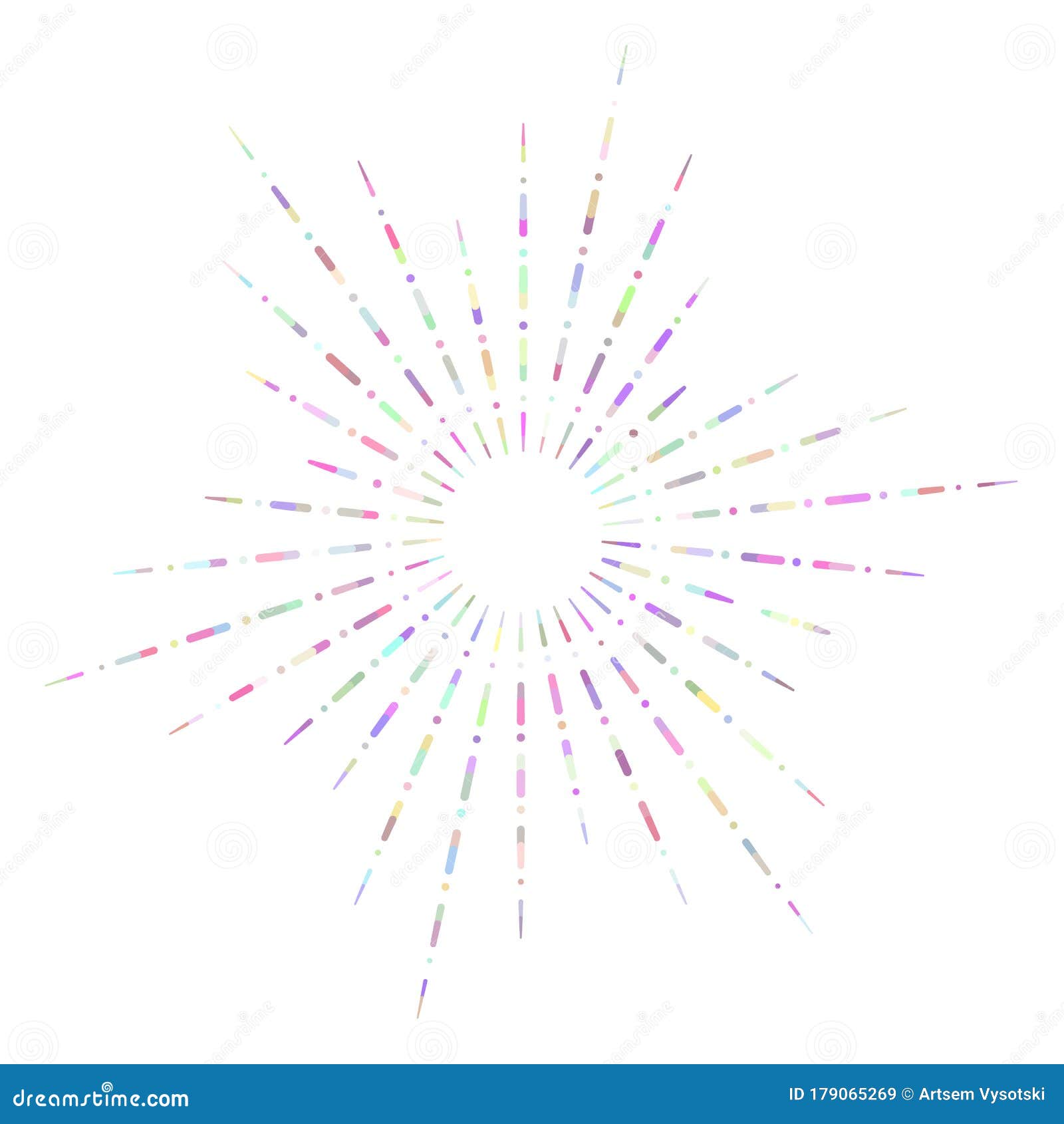 Radial Lines, Rays, Beams Circular Pattern. Sunburst, Starburst with ...