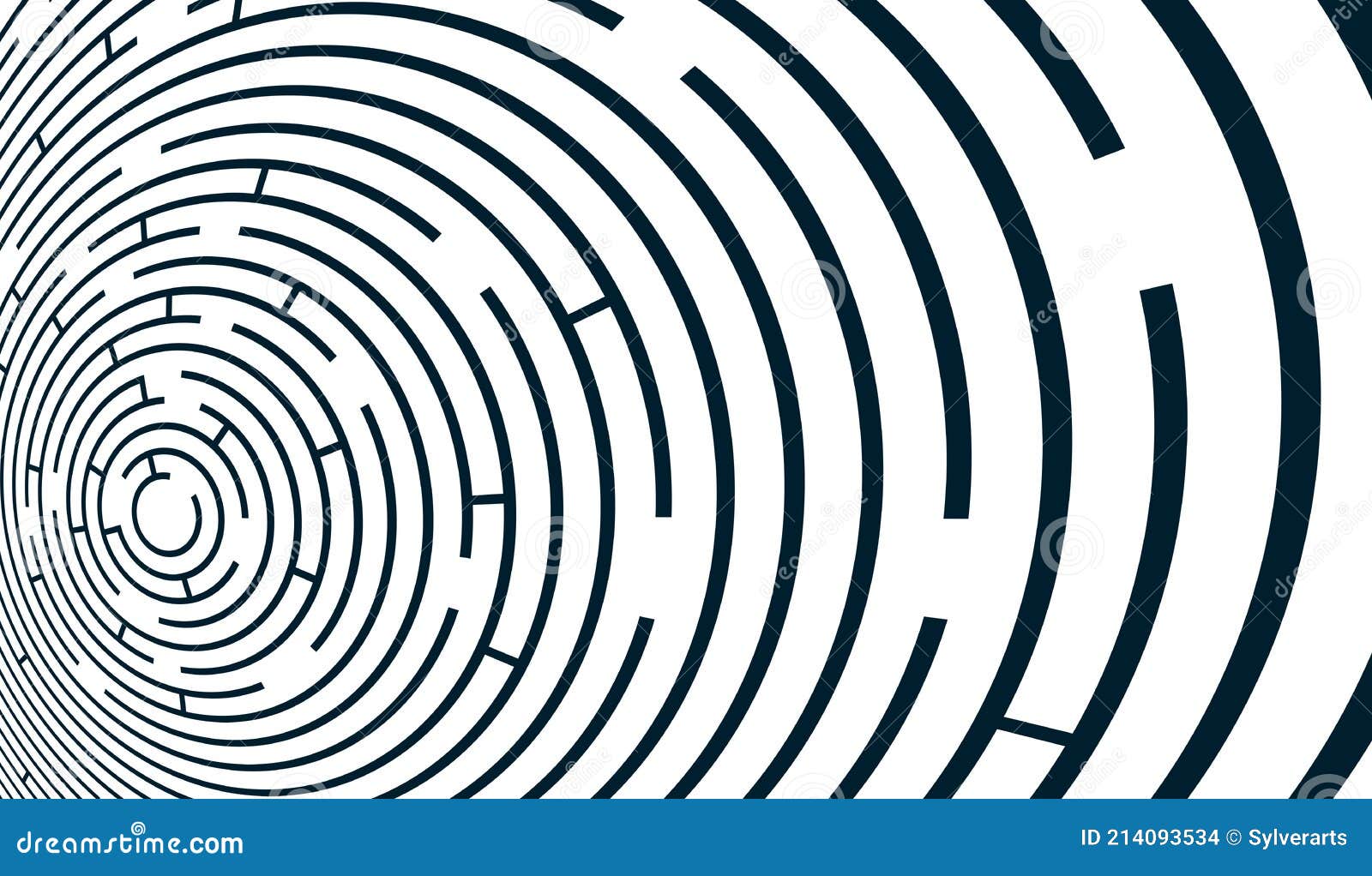 Radial Maze Lines Abstract Vector Background. Stock Vector ...