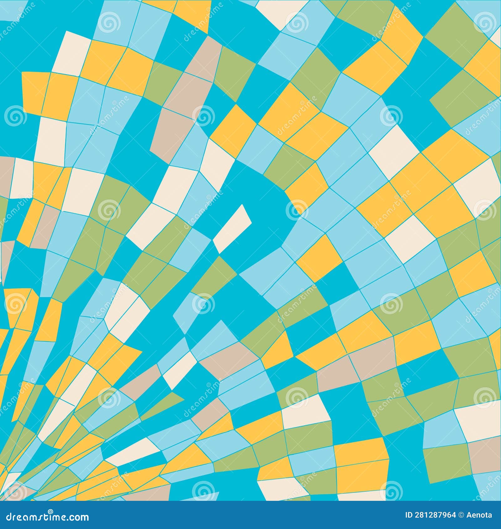 Radial Mosaic - Vector Illustration Stock Vector - Illustration of ...