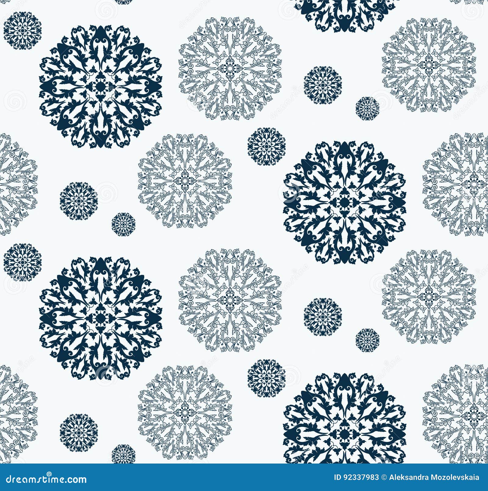 Radial Pattern of Plant Elements. Stock Vector - Illustration of ...