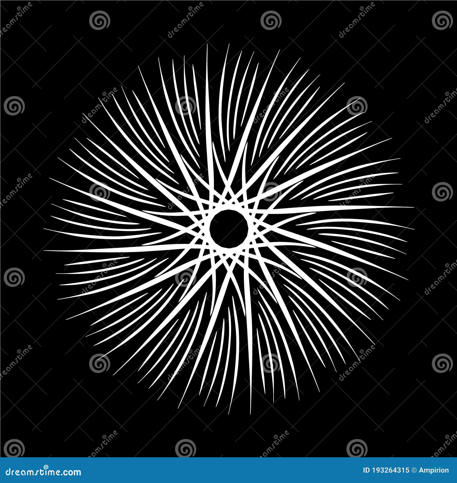 Radial Pattern for the Texture or Basic Design of the Site in the Form ...