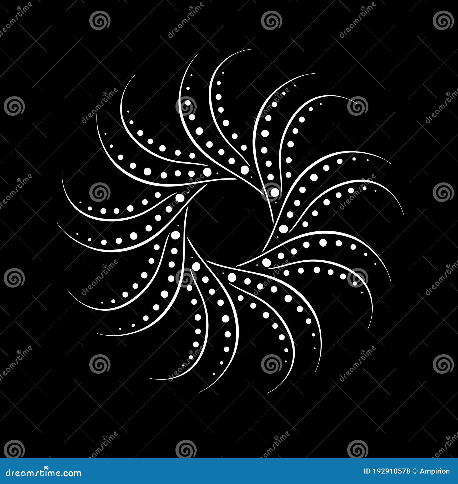 Radial Pattern for the Texture or Basic Design of the Site in the Form ...