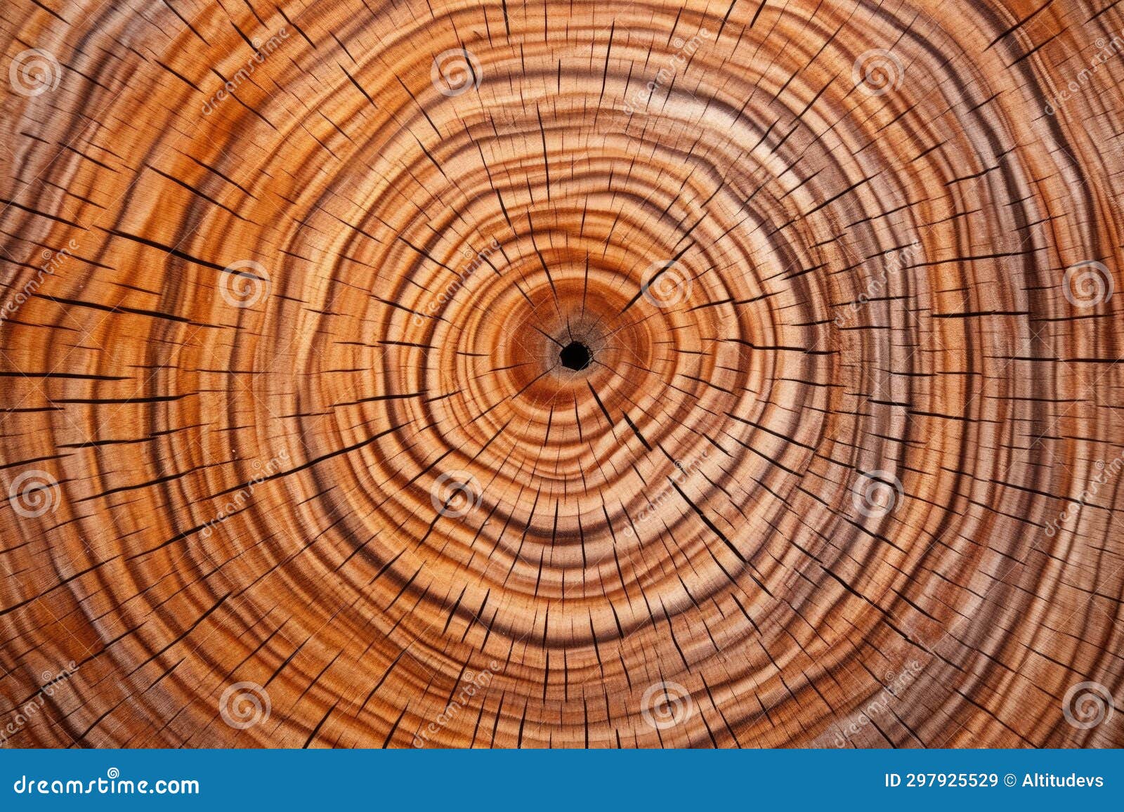 Radial Pattern of Wood Grains on Tree Bark Stock Image - Image of ...