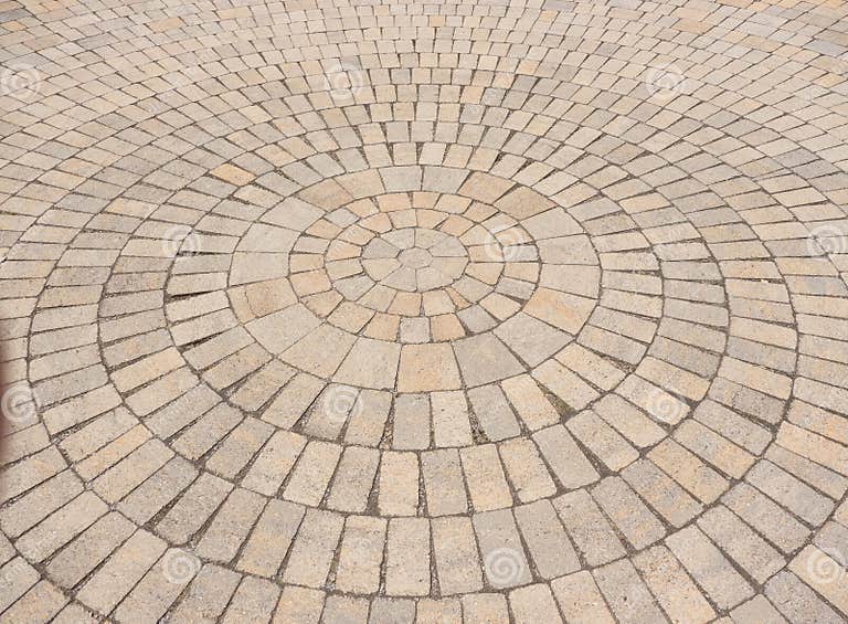 Radial Paving Stone Pattern Stock Image - Image of blocks, interlock ...