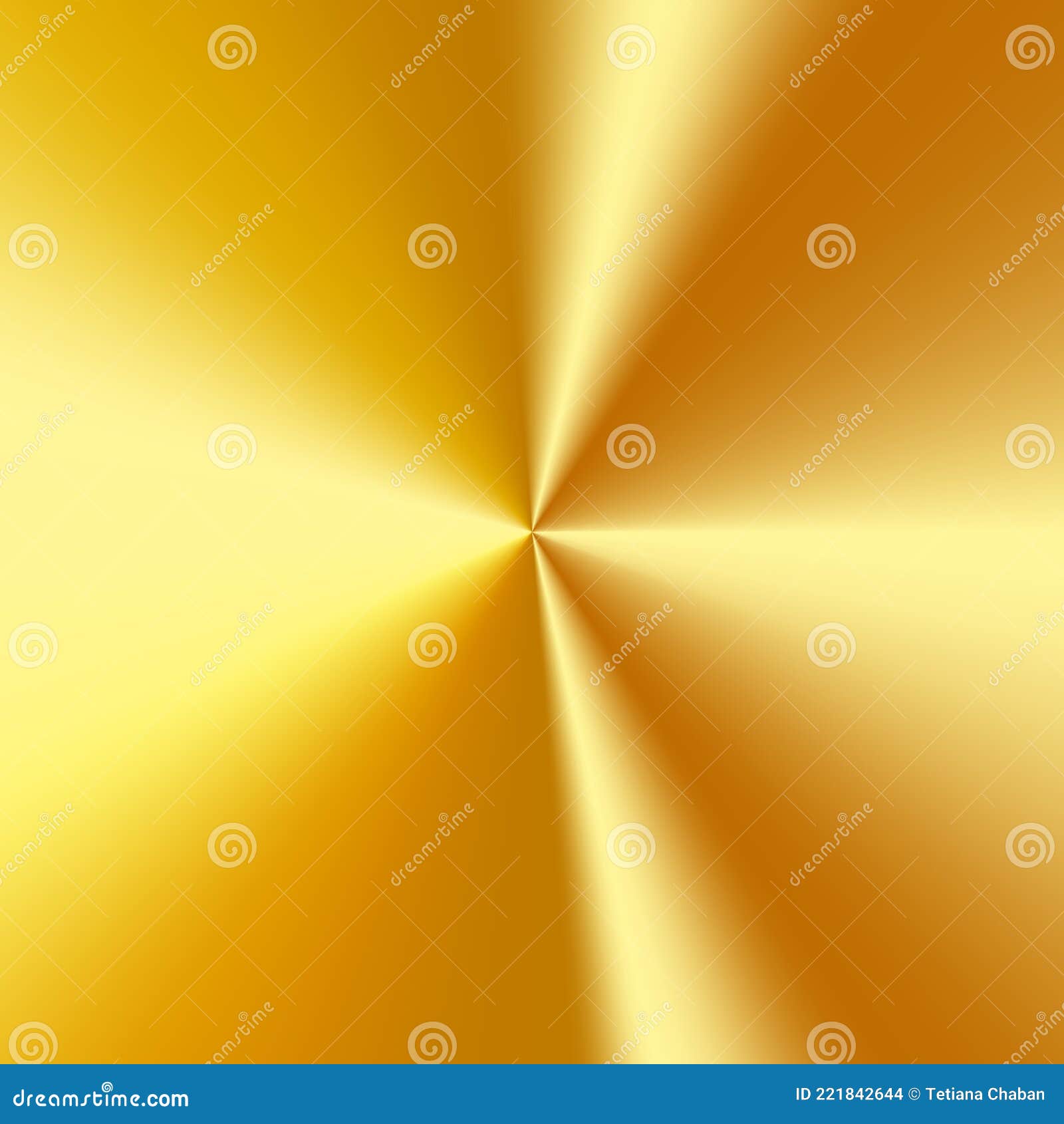 Radial Polished Texture Golden Metal Background. Vector Textured ... Radial Polished Texture Golden Metal Background. Vector Textured ...