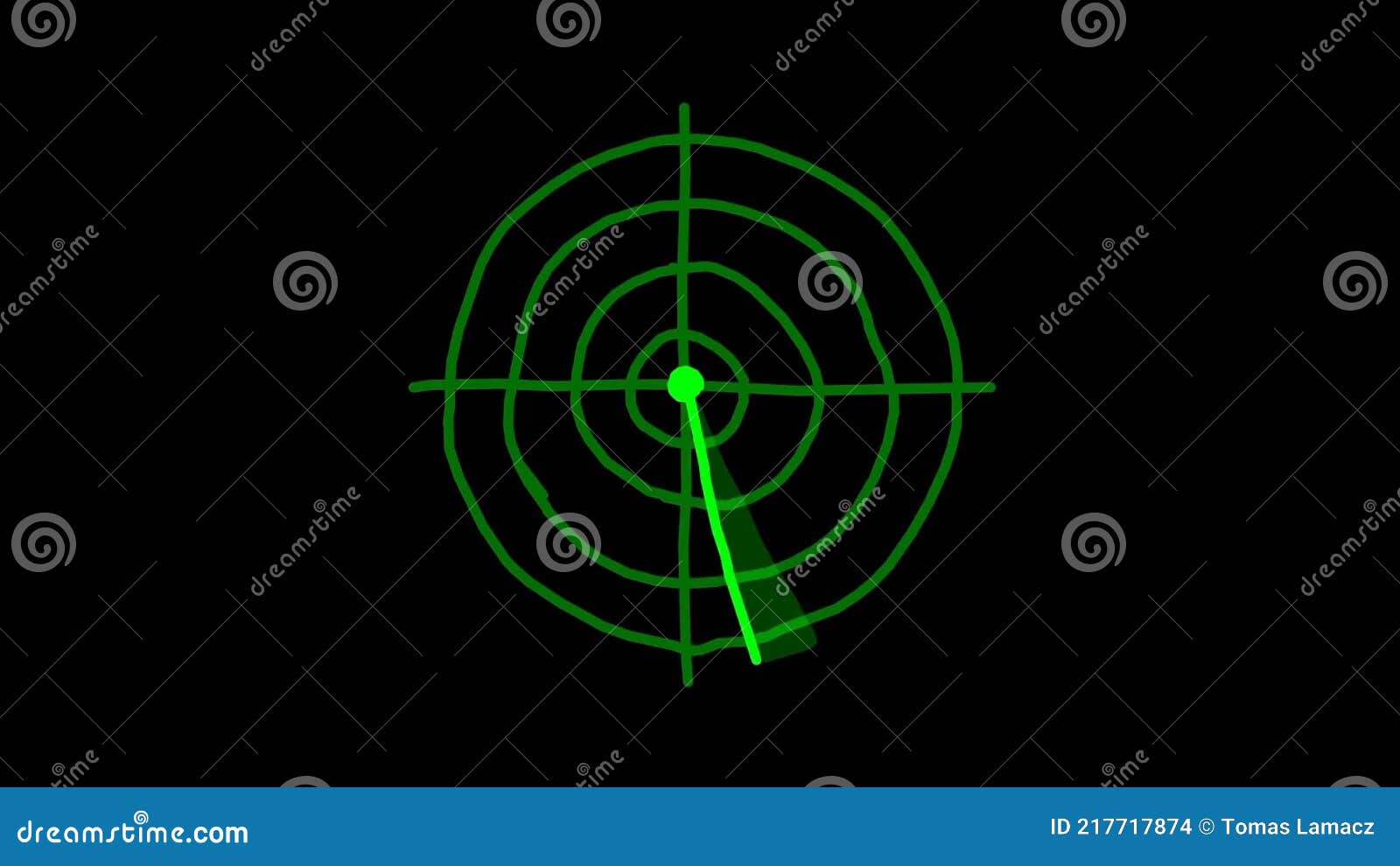 Radial Radar Scanning Animation Stock Footage - Video of green ...