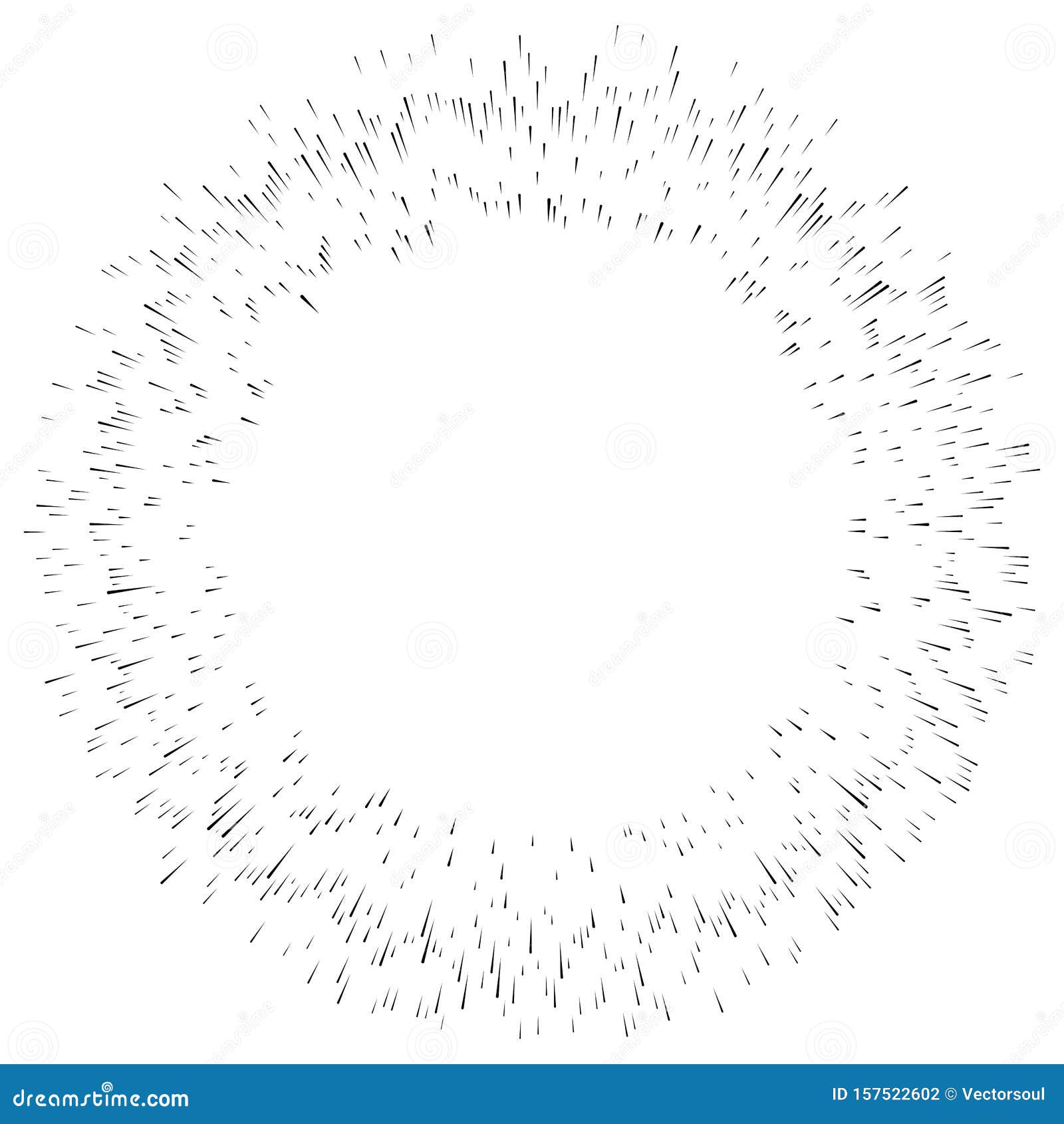 Radial, Radiating Beams, Rays Starburst, Sunburst Lines. Circular Burst ...