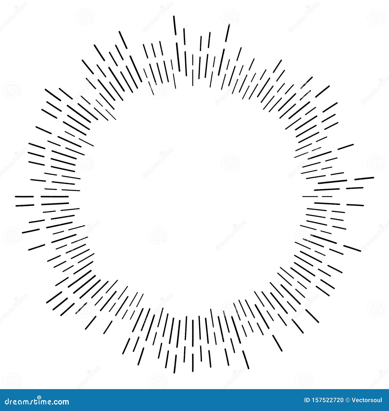 Radial, Radiating Beams, Rays Starburst, Sunburst Lines. Circular Burst ...