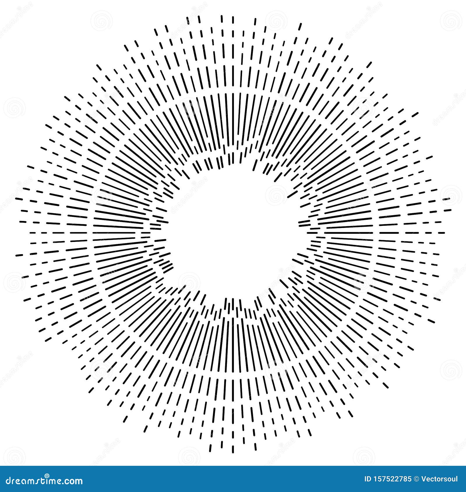 Radial, Radiating Beams, Rays Starburst, Sunburst Lines. Circular Burst ...