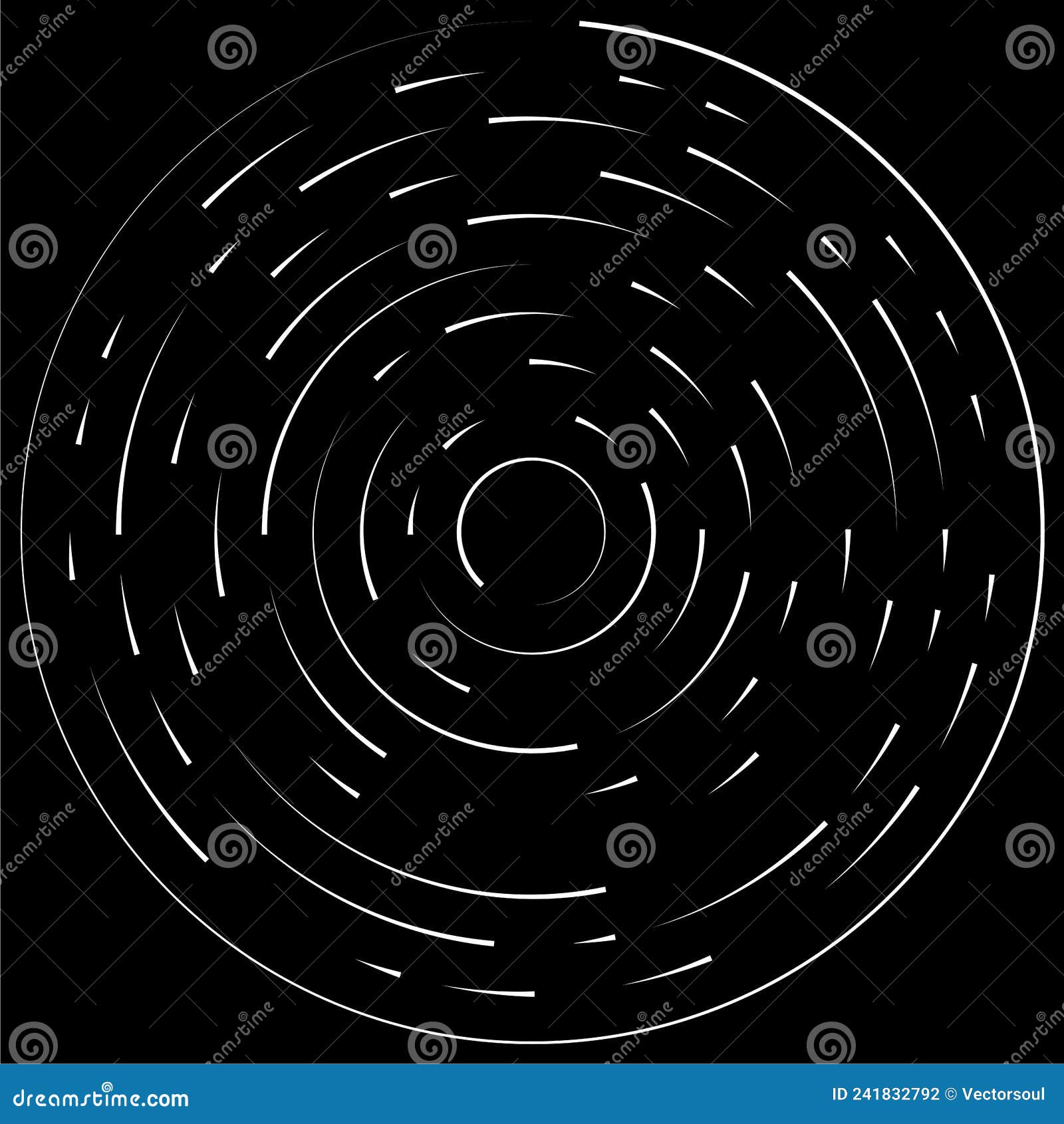 Radial, Radiating Circular, Concentric Lines Vector Element Stock ...