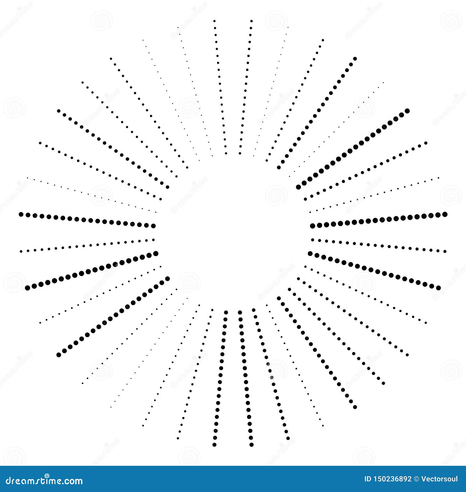 Radial, Radiating Element. Concentric, Centripetal Abstract Design ...