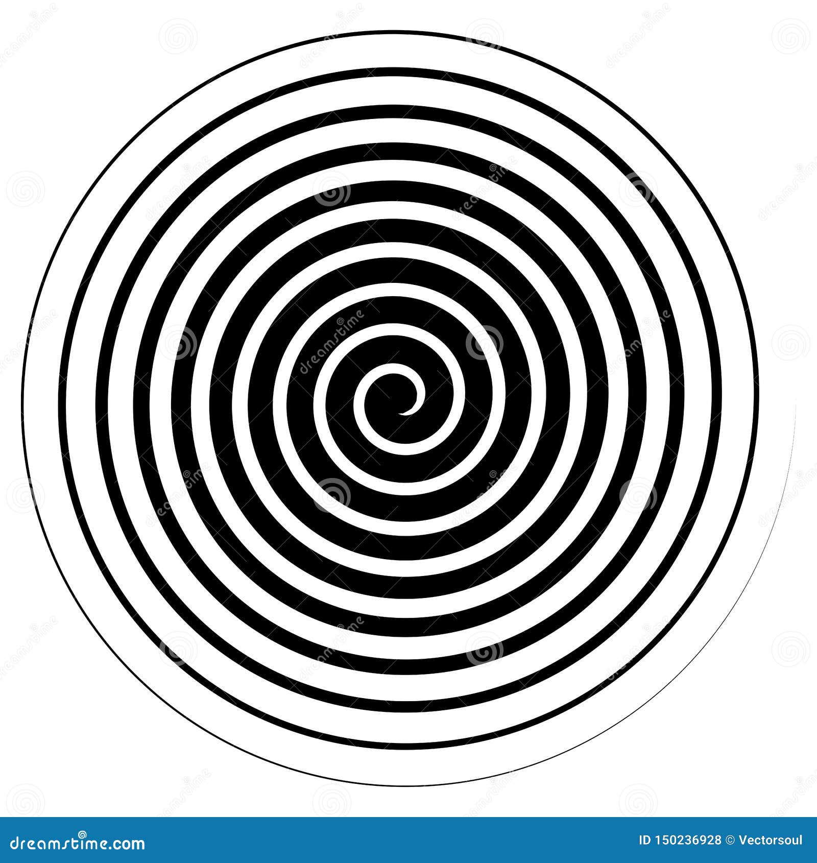 Radial, Radiating Element. Concentric, Centripetal Abstract Design ...
