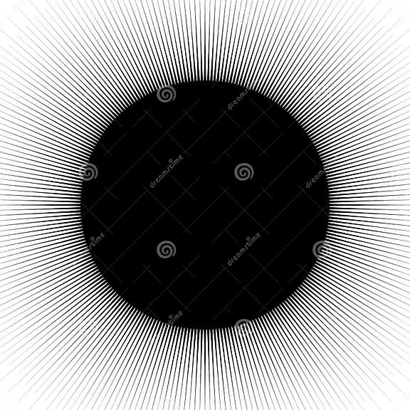 Radial, Radiating Lines Abstract Element. Circular Pattern of Ra Stock ...