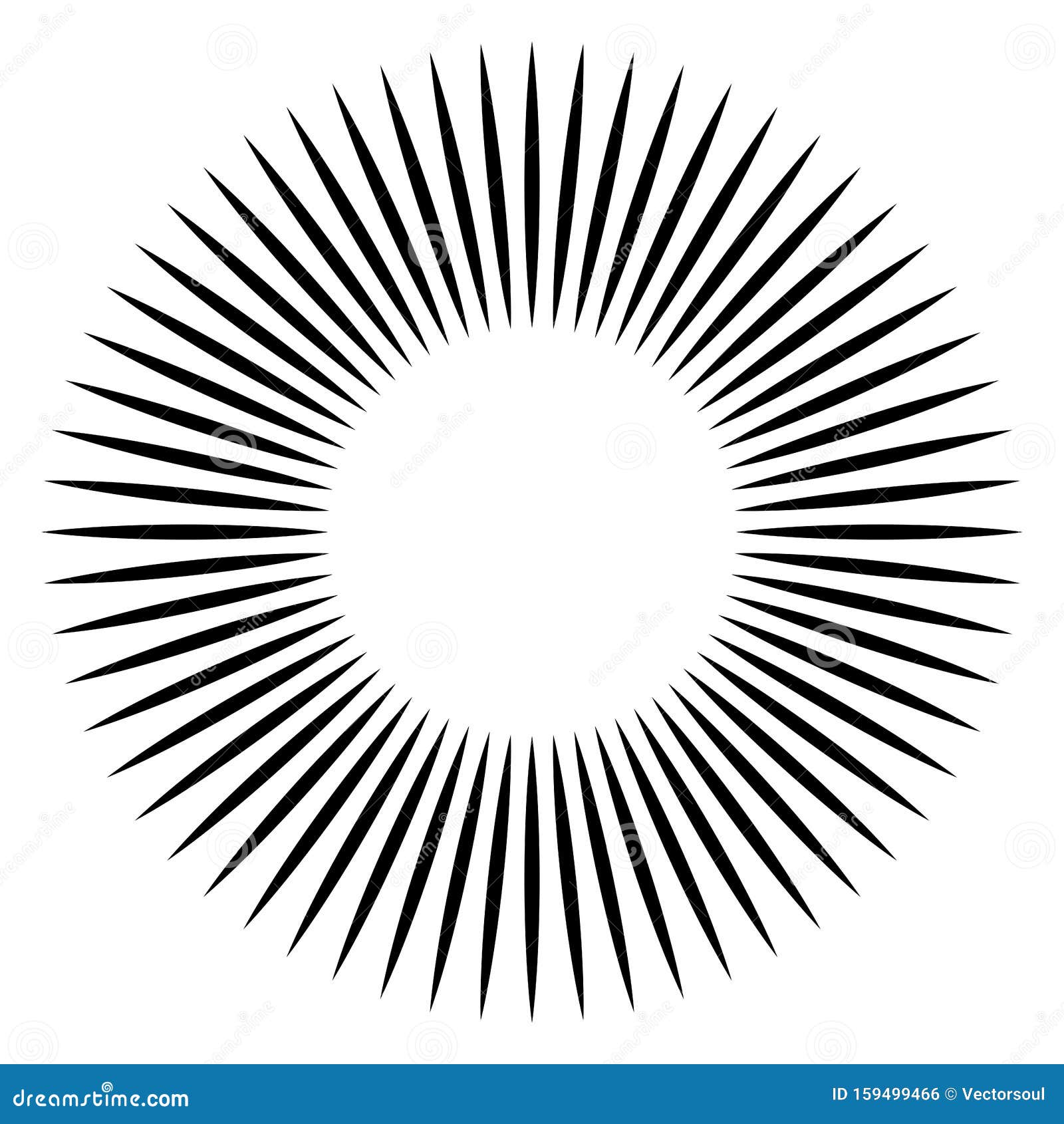 Radial - Radiating Lines Burst Element Circular, Concentric Lines Stock ...