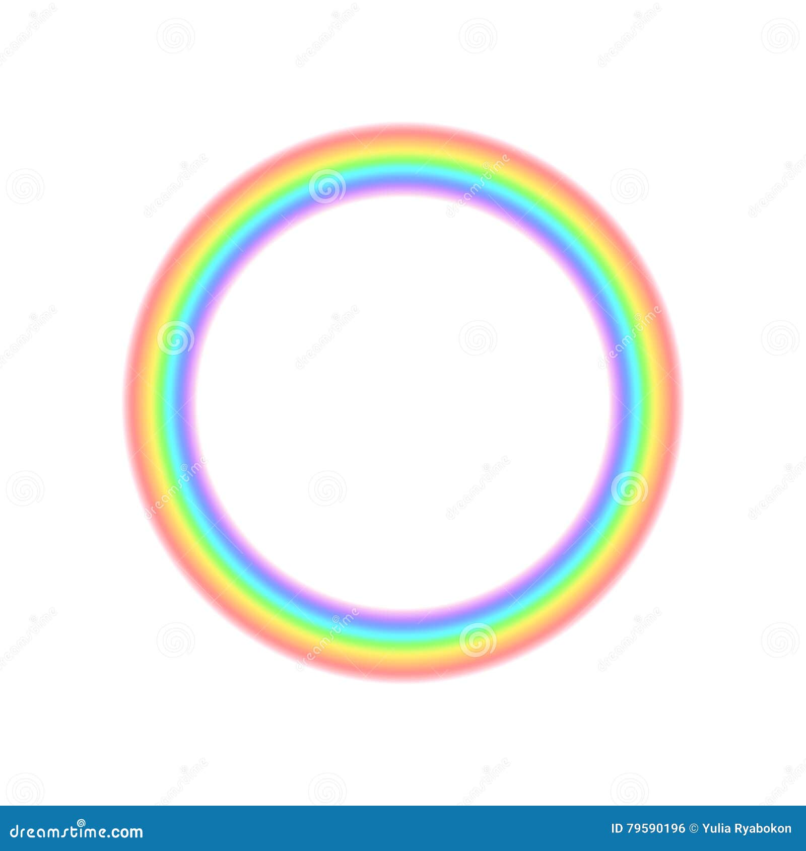 Radial Rainbow Icon in Realistic Style Stock Vector - Illustration of ...