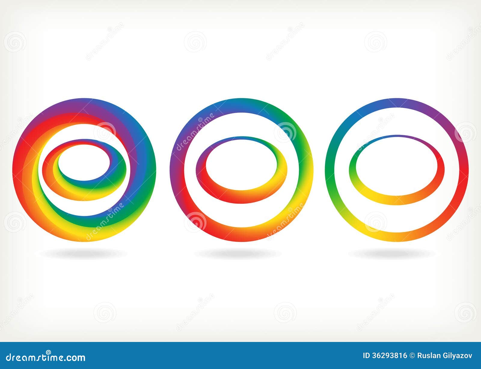 Radial rainbow set stock vector. Illustration of purple - 36293816