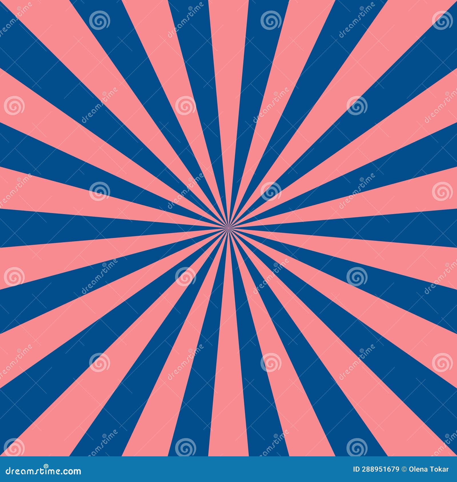 Radial Rays Burst in the Center of an Abstract Retro Background. Circus ...