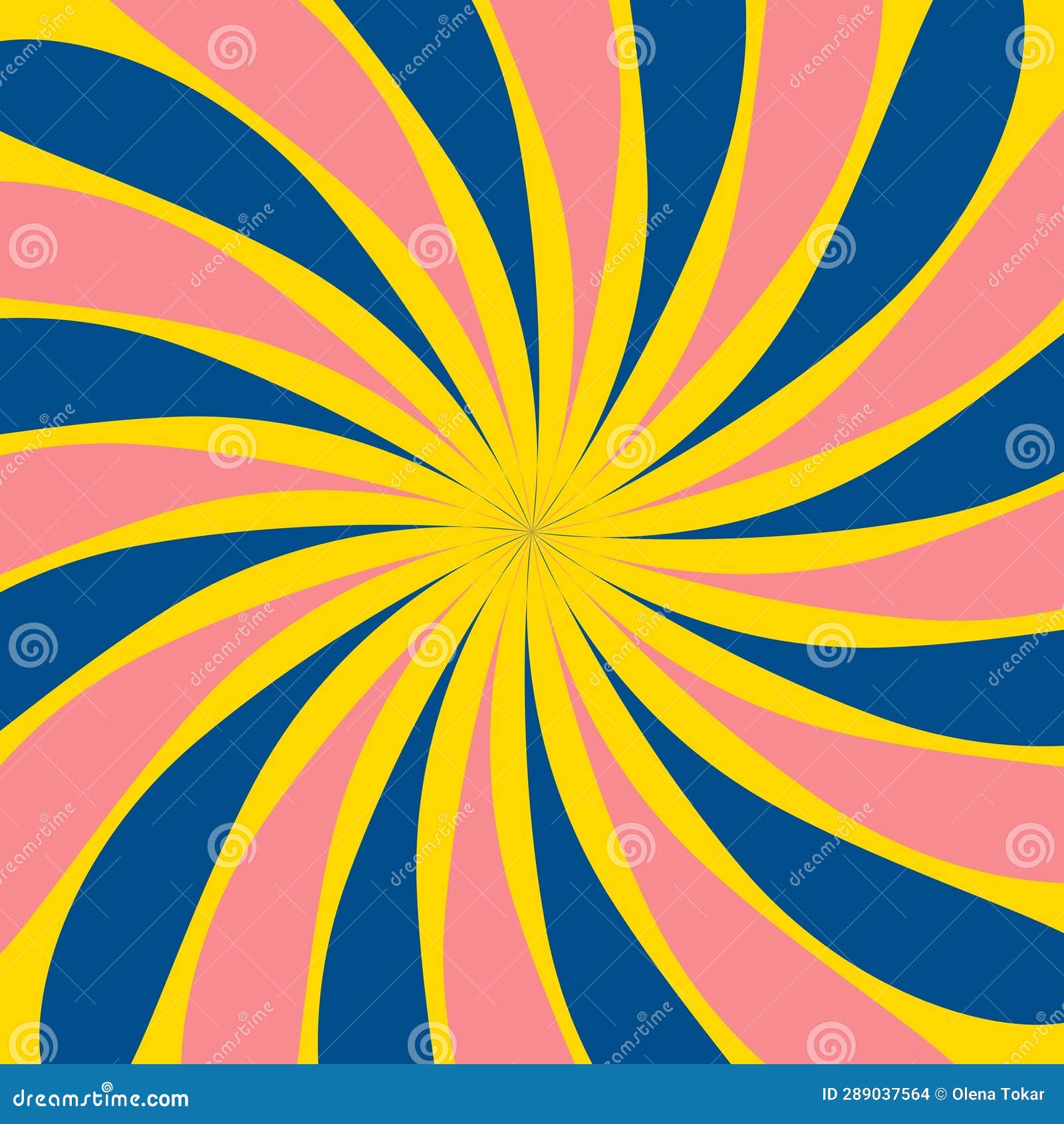 Radial Rays Burst in the Center of an Abstract Retro Background. Circus ...