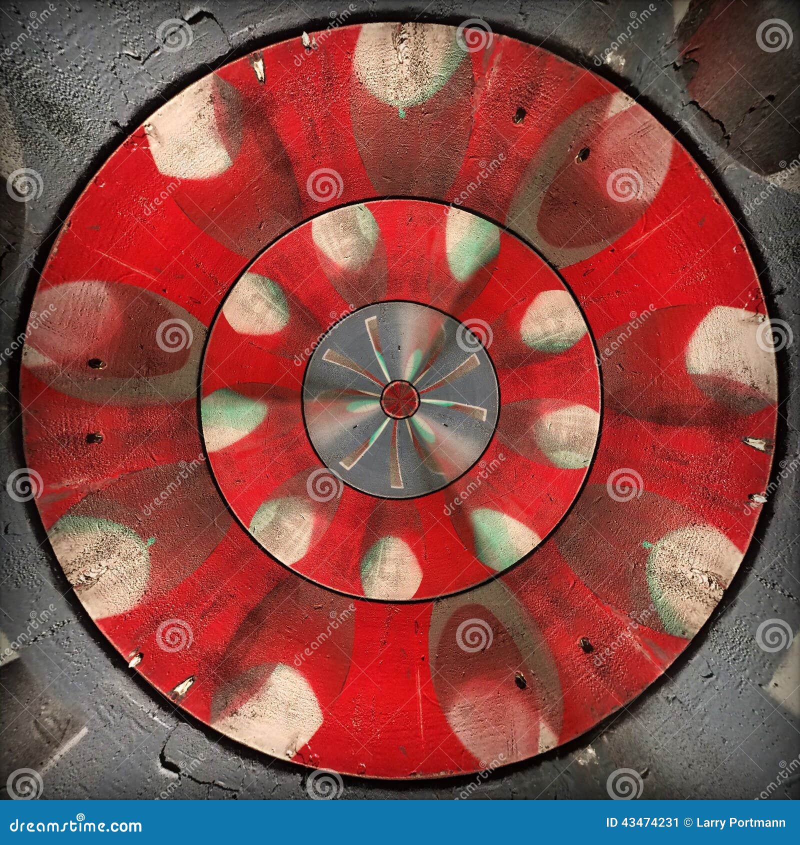 Radial Red Gray Circular Abstract Pattern Stock Image - Image of ...