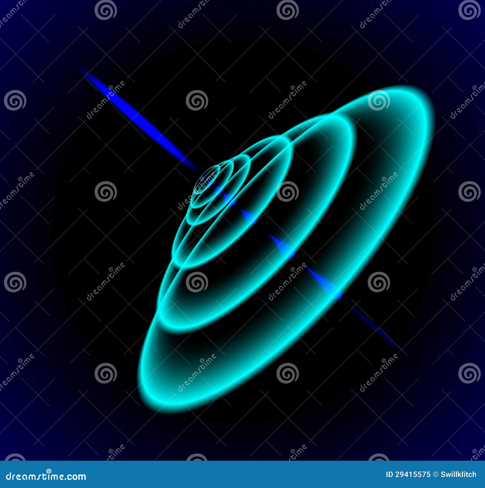 Radial sonar waves stock vector. Illustration of curve - 29415575