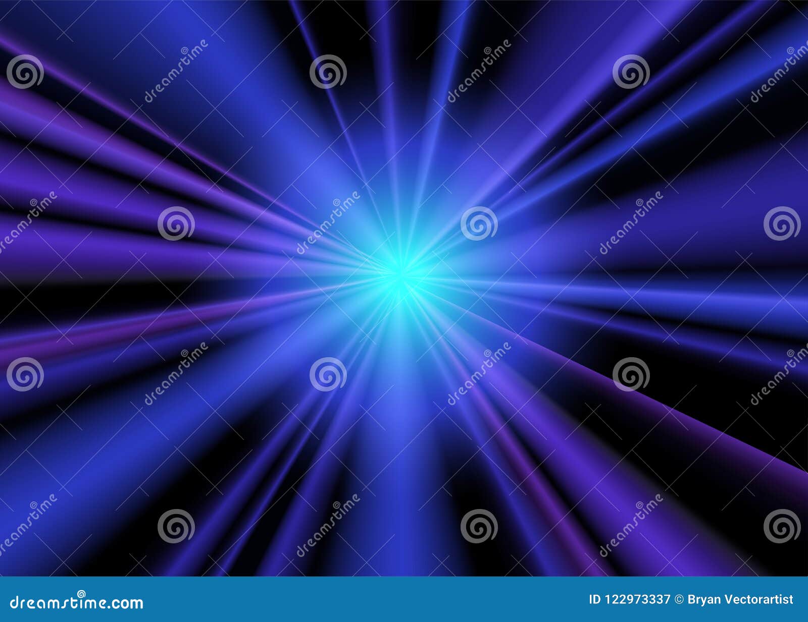 Radial Speed Light Effect in Vector Art Stock Illustration ...