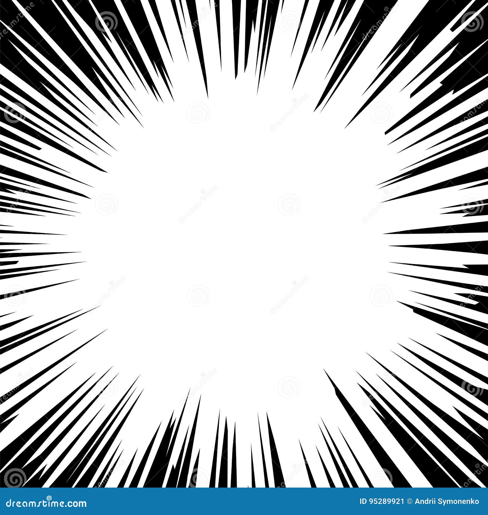 Radial Speed Lines. Vector Illustration Stock Vector - Illustration of ...