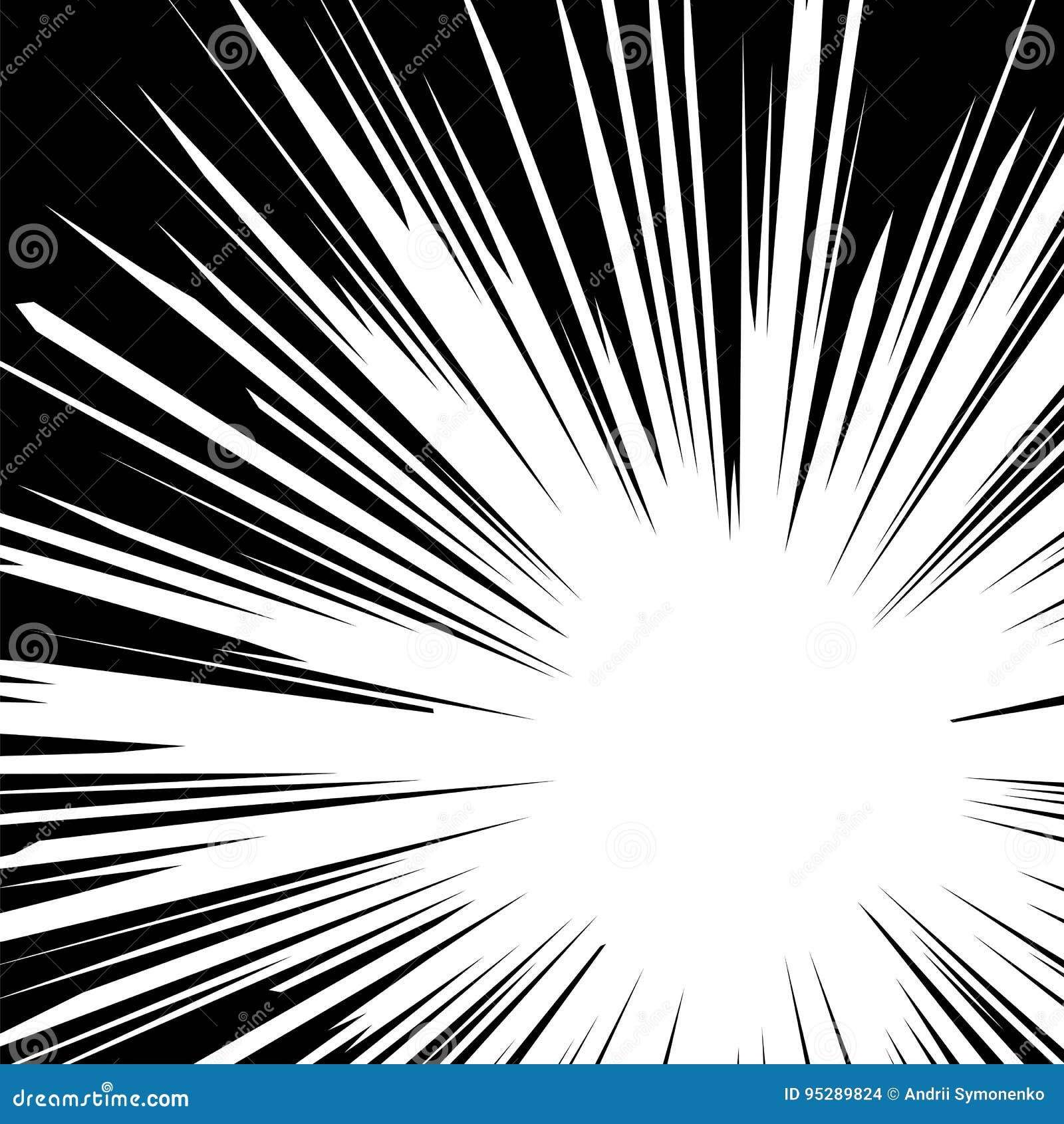 Radial Speed Lines. Vector Illustration Stock Vector - Illustration of ...