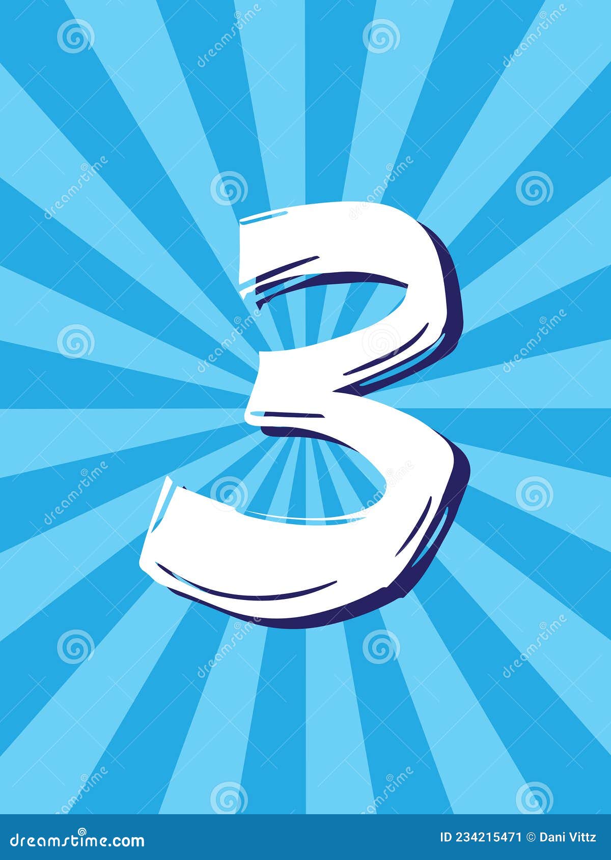 Bold Striking Radial Star Pattern with No3 Smack in the Centre Stock ...