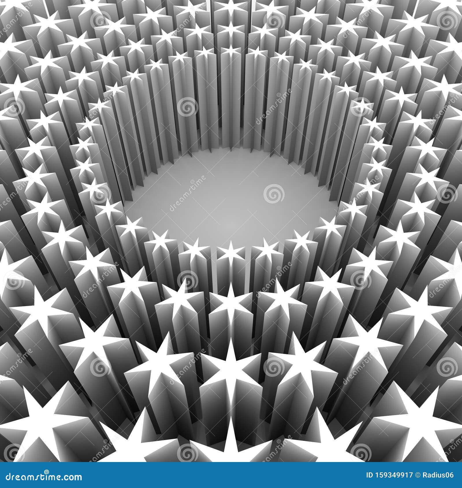 Radial Stars Wallpaper Background Stock Illustration | CartoonDealer ...