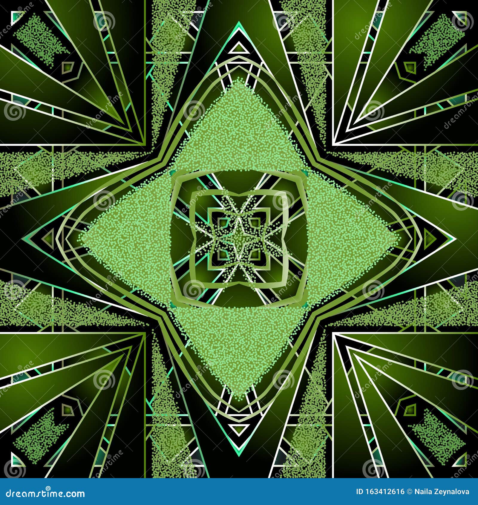 Radial Stripes Geometric Vector Seamless Pattern. Textured Stippled ...