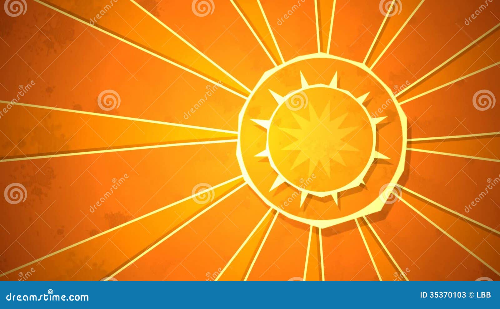 Radial Sunshine Loop stock video. Video of fairytale - 35370103