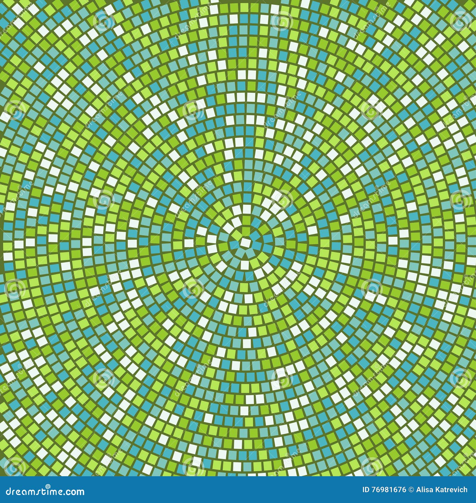 Radial Tile Mosaic Design Background Pattern Vector. EPS 10 Stock ...