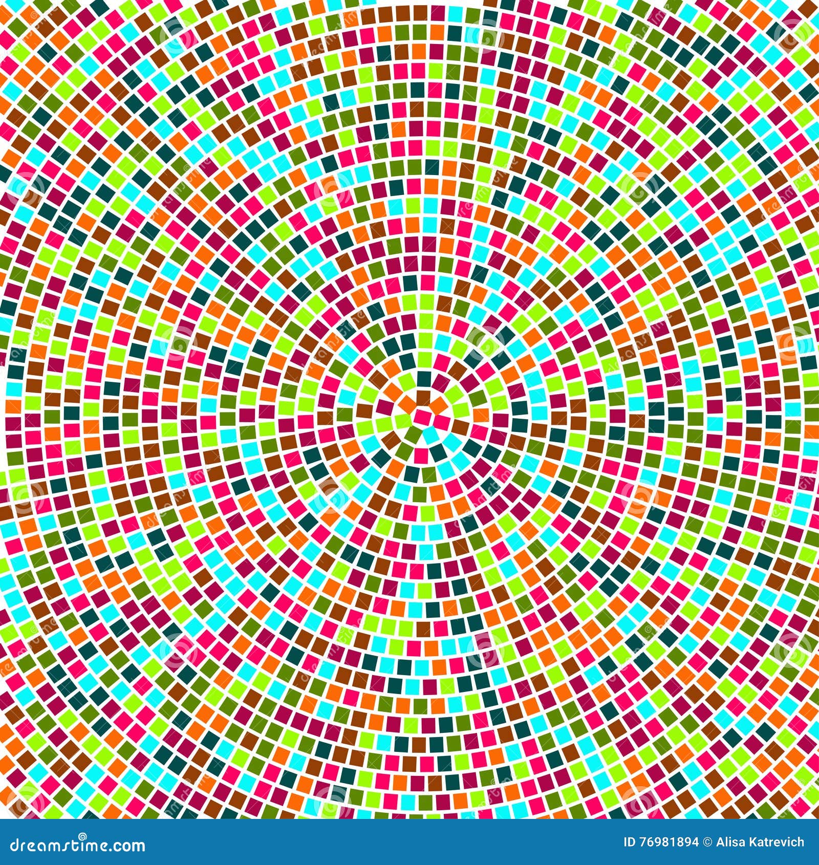 Radial Tile Mosaic Design Background Pattern Vector. EPS 10 Stock ...