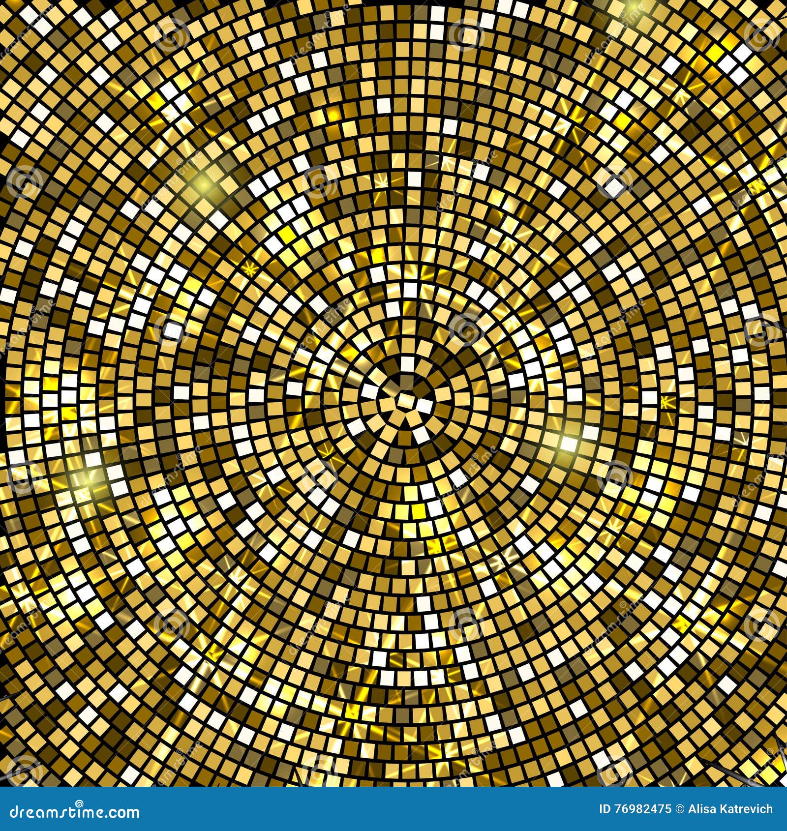 Radial Tile Mosaic Design Background Pattern Vector. EPS 10 Stock ...