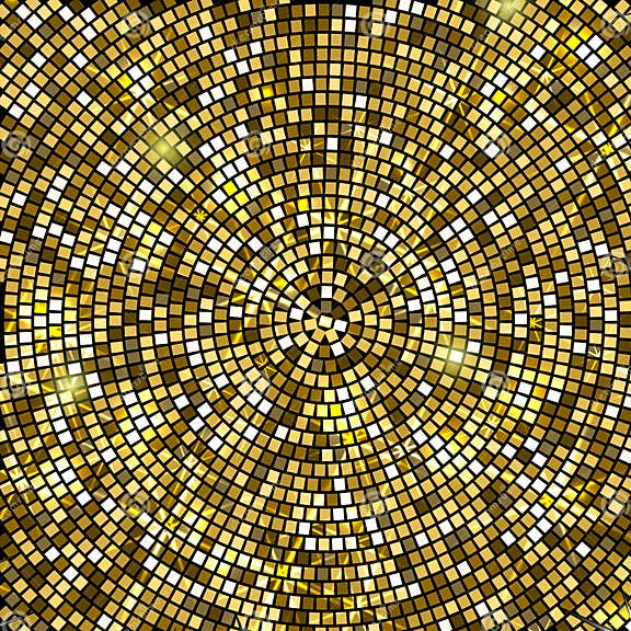 Radial Tile Mosaic Design Background Pattern Vector. EPS 10 Stock ...