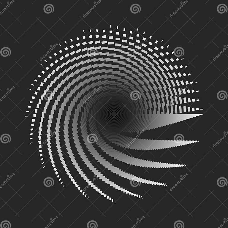 Radial Wireframe a Grid of Lines and Stripes on a Black Background ...