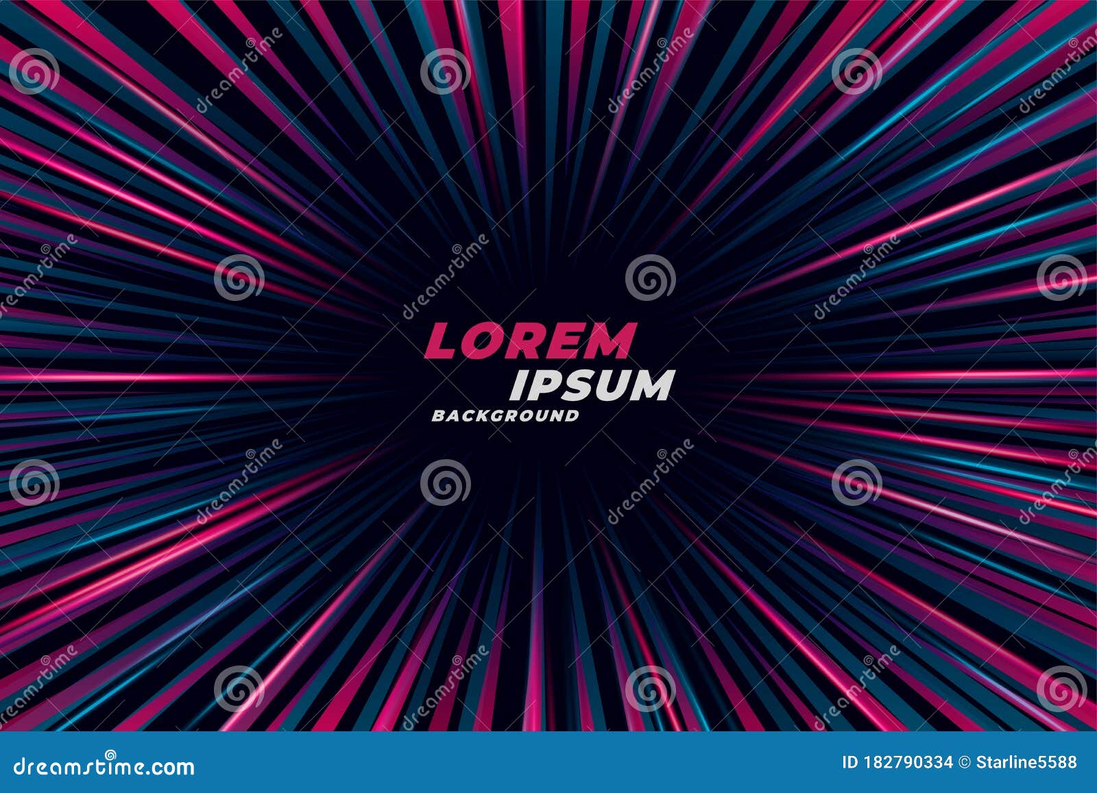Radial Zoom Light Rays Futuristic Background Design Stock Vector ...