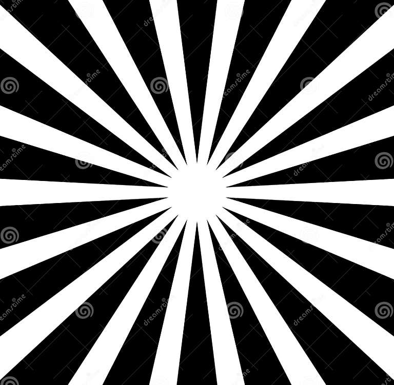 Radiale Lijnen Starburst, Zonnestraalpatroon Zwart-witte Circul Vector ... Radiale Lijnen Starburst, Zonnestraalpatroon Zwart-witte Circul Vector ...