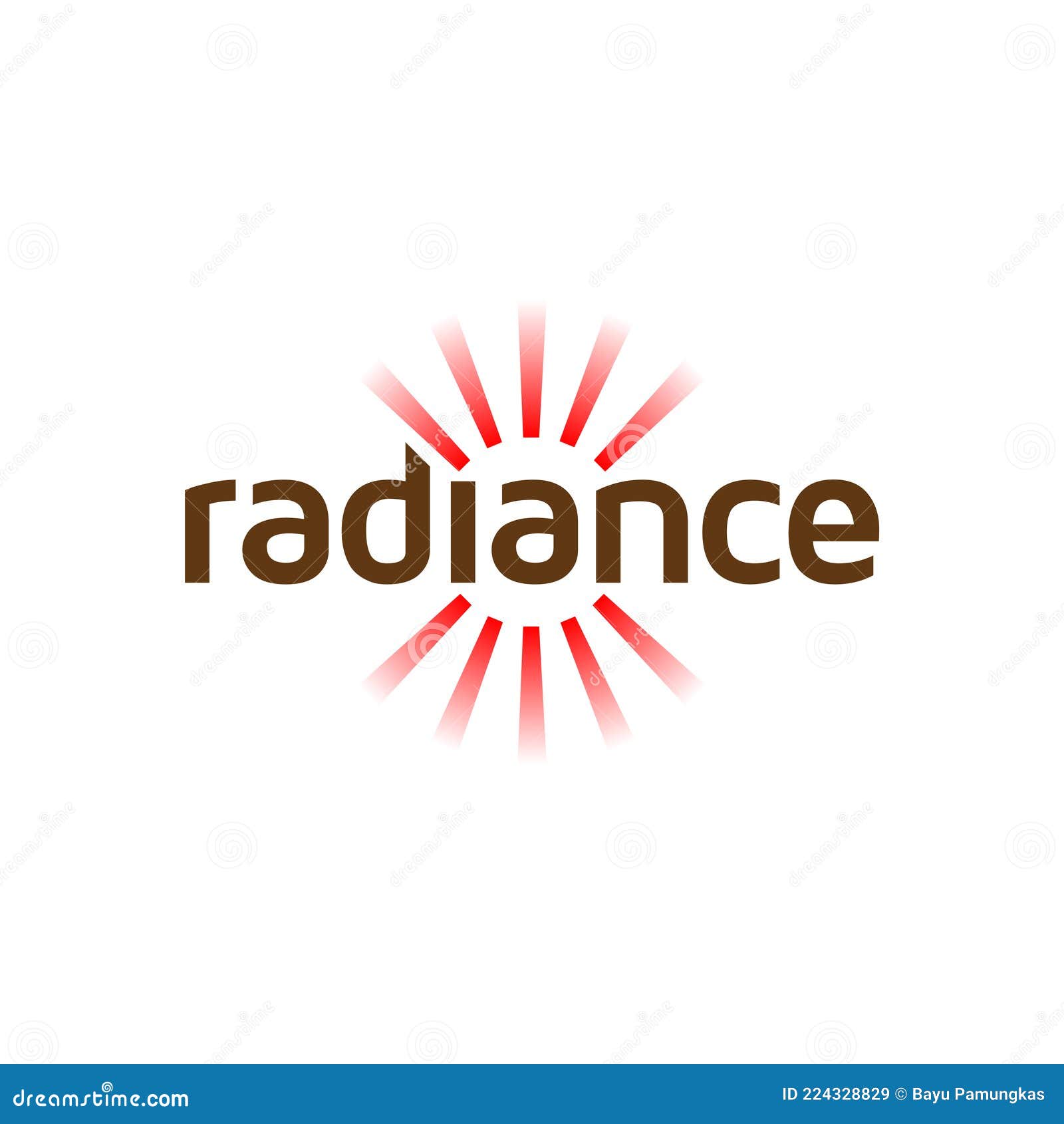 Radiance Text Logotype Vector Template Stock Vector - Illustration of ...