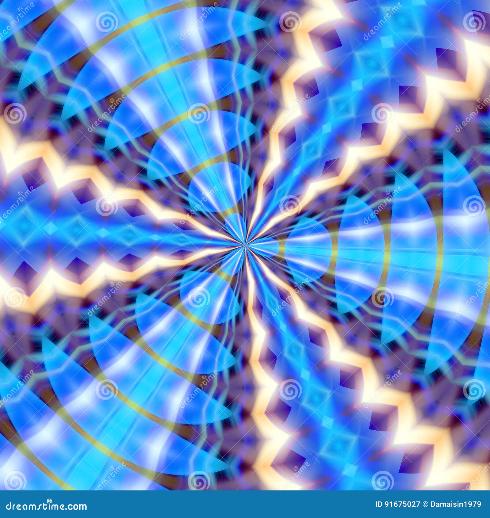 Radiant Abstract Background Stock Illustration - Illustration of blue ...