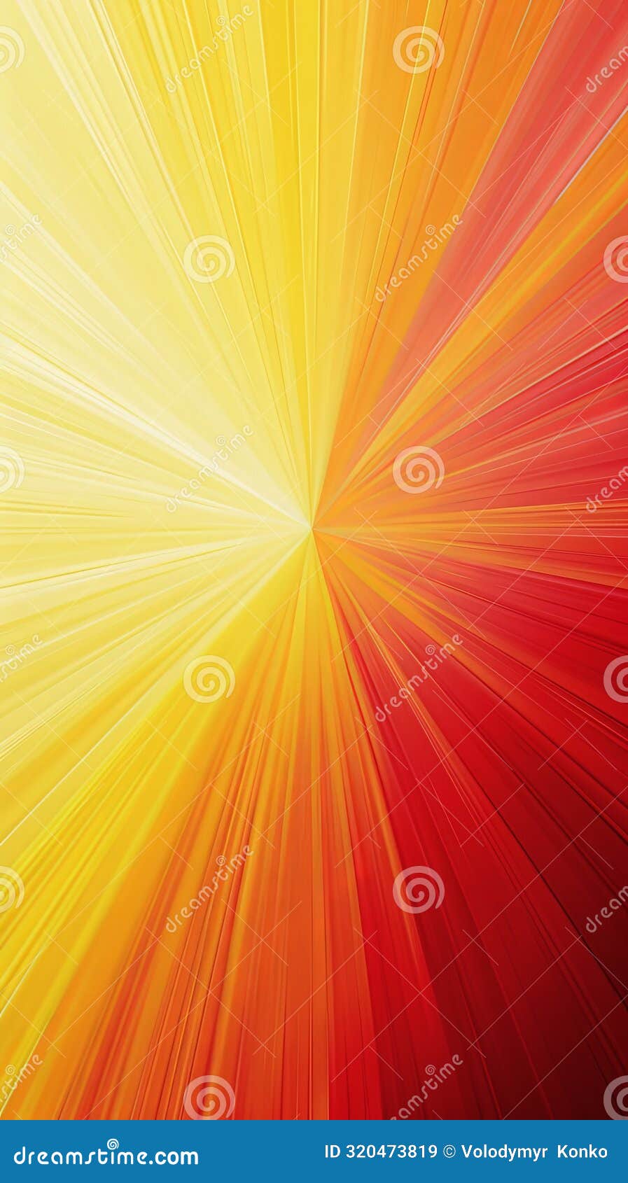 Radiant Abstract Background with Yellow and Red Rays Stock Illustration ...
