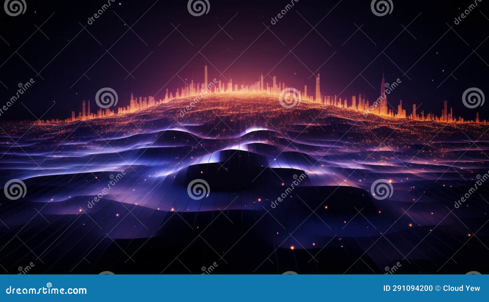 Radiant AI Backdrop, AI S Essence Captured Stock Illustration ...