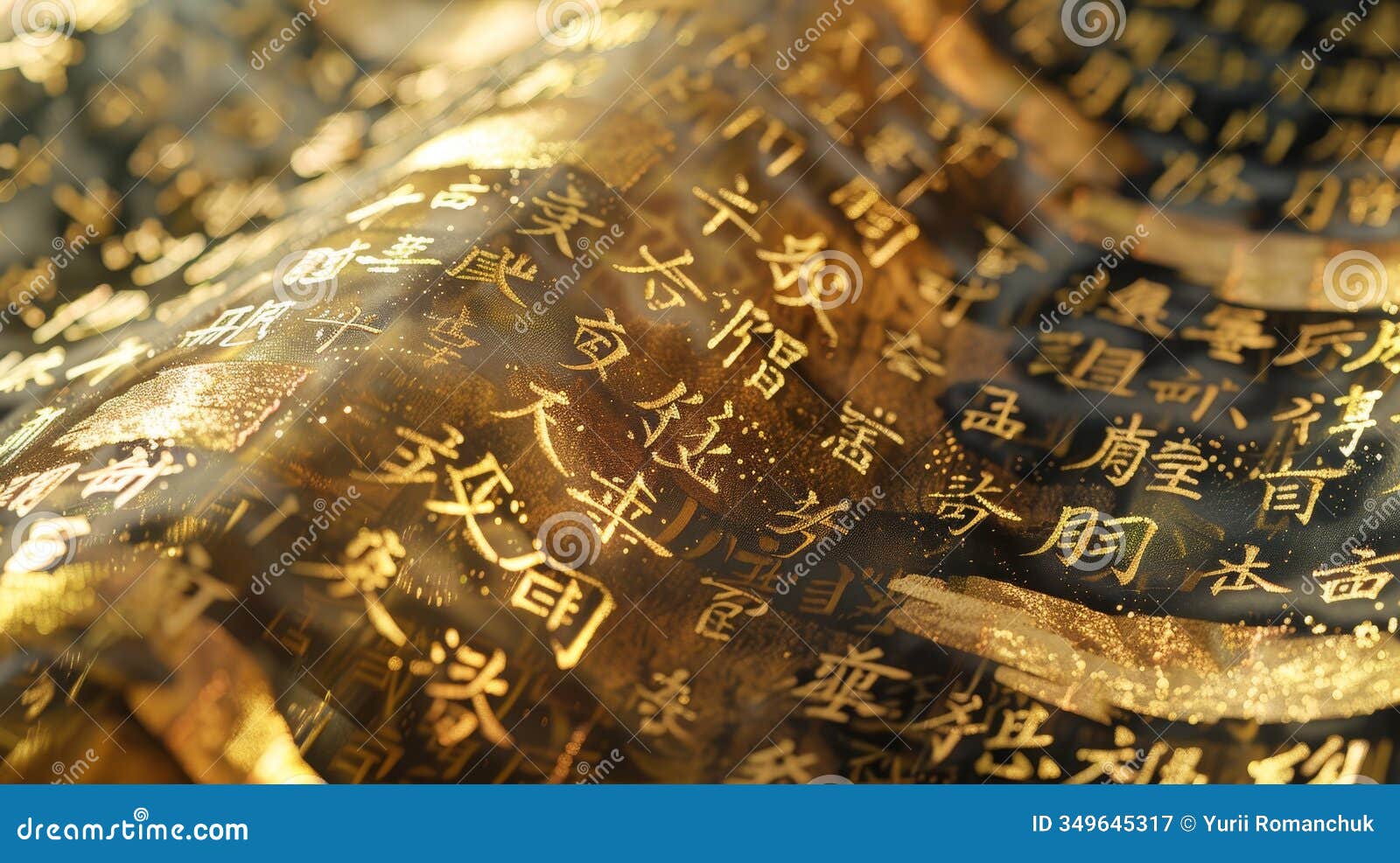 A Radiant Ancient Scroll Ethereal Elegance Of Flowing Chinese ...