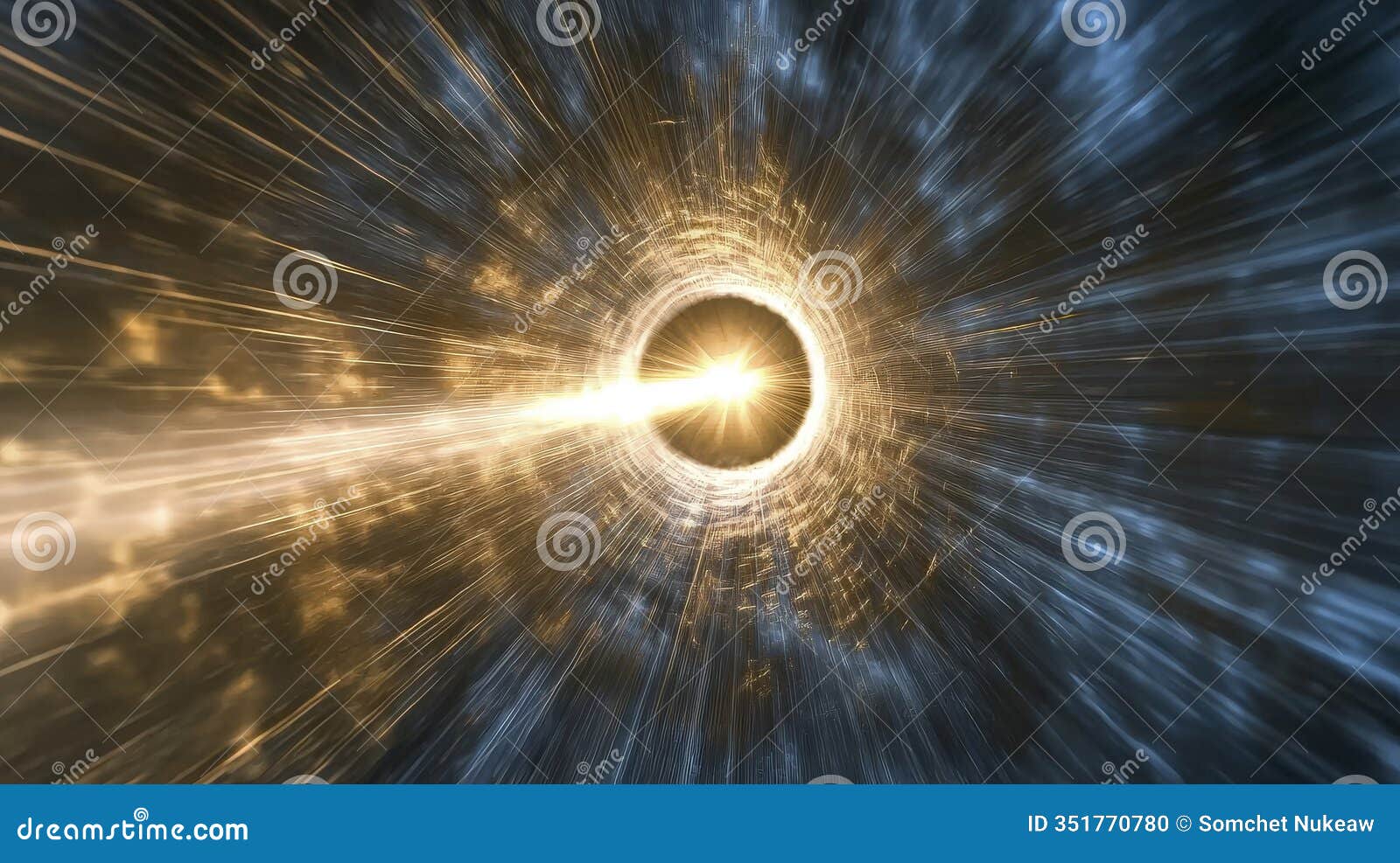 Radiant Beam of Light Piercing the Cosmic Void Stunning Visuals Digital ...