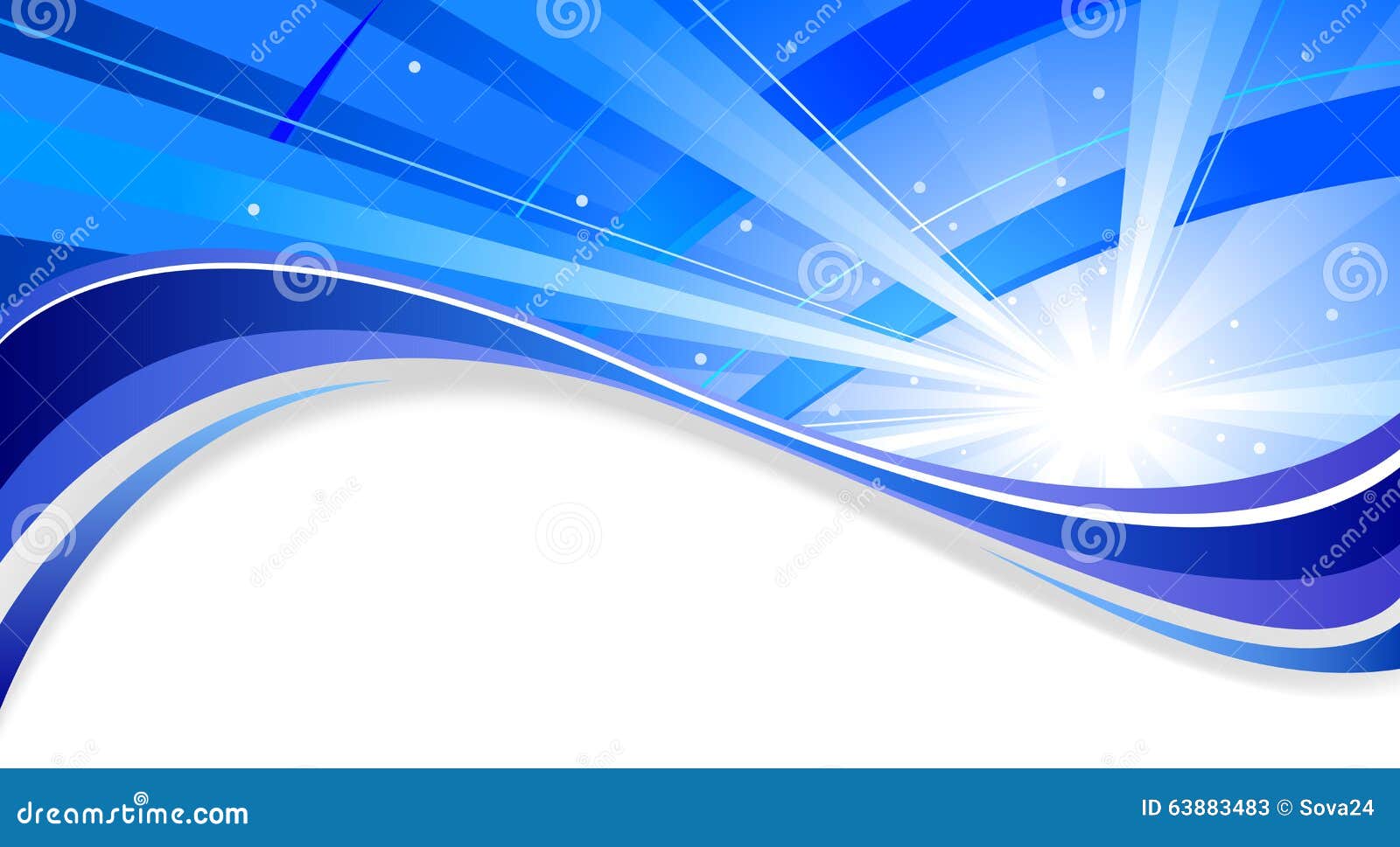 Radiant blue background stock vector. Illustration of design - 63883483