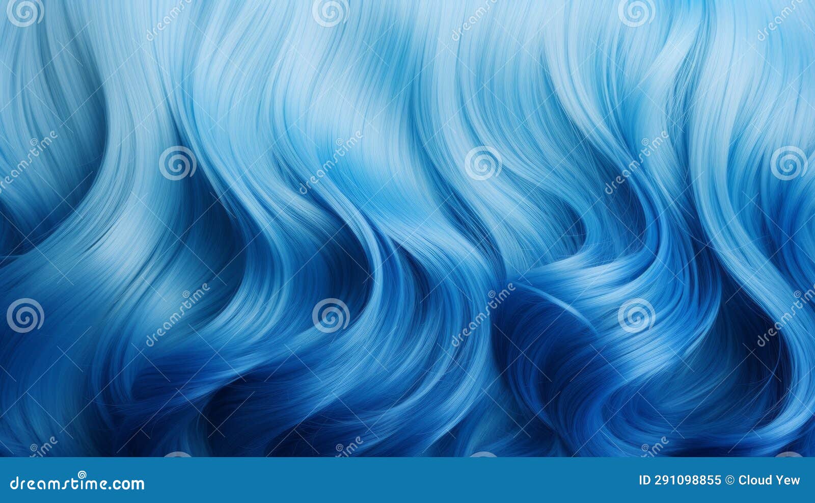 Radiant Blue Gradient, Seamless Transition of Tones Stock Illustration ...