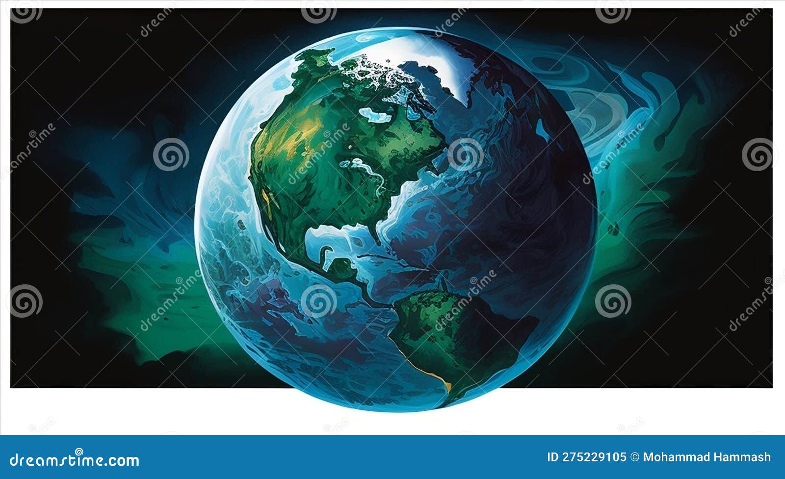 Radiant Blue and Green Globe: a Stunning View of Planet Earth, Made ...