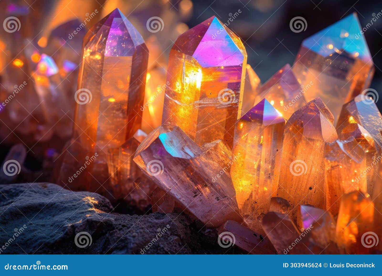 Radiant Crystal Shards stock illustration. Illustration of shimmer ...