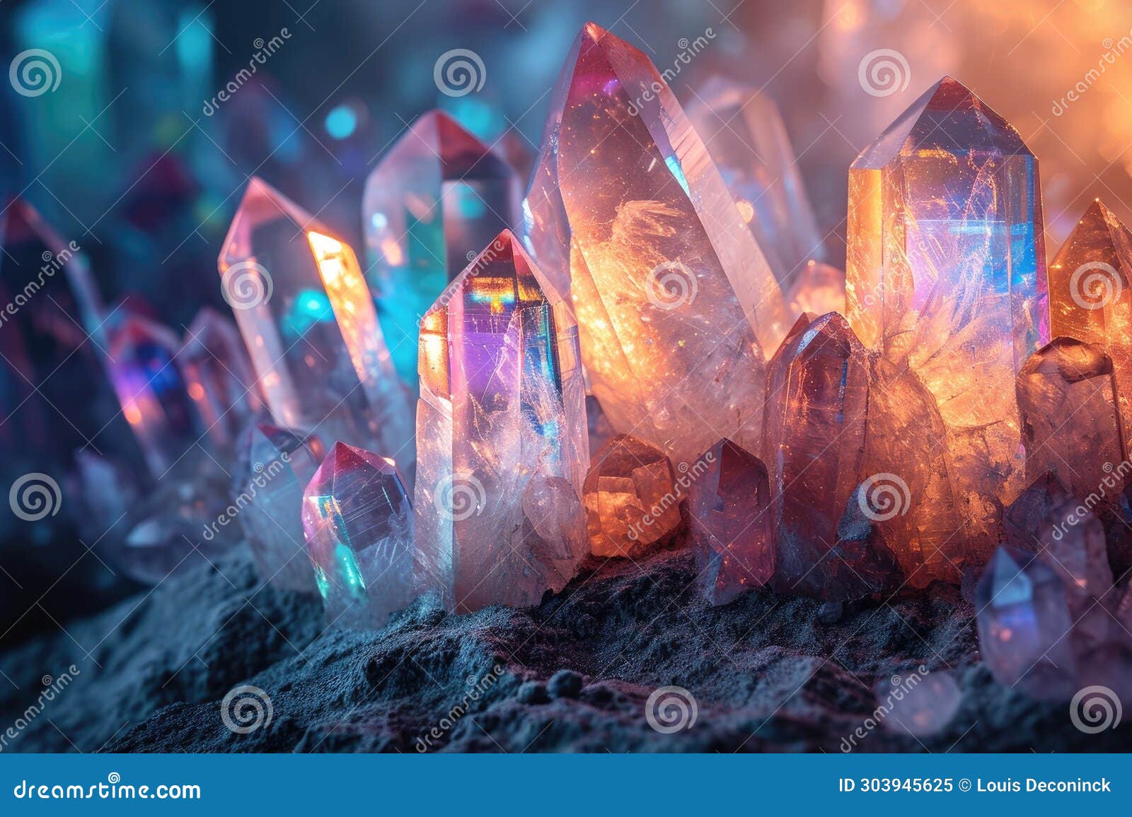 Radiant Crystal Shards stock illustration. Illustration of reflection ...