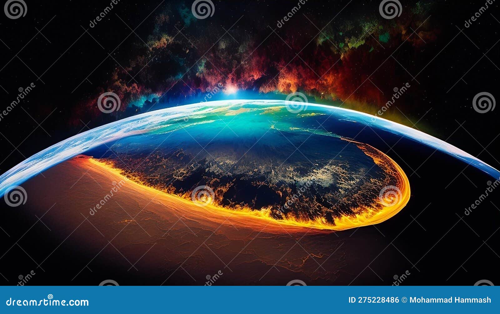 Radiant Earth: a Celestial Symphony of Light, Made with Generative AI ...